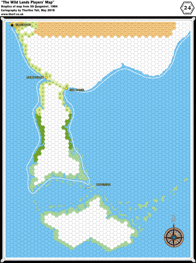 X6 Wild Lands, 24 miles per hex | Atlas of Mystara