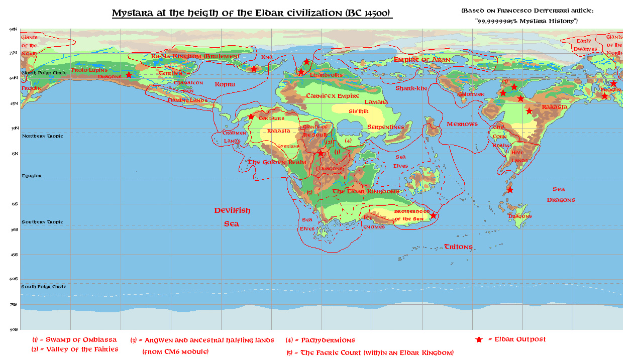 LoZompatore’s Mystara 14,500 BC | Atlas of Mystara
