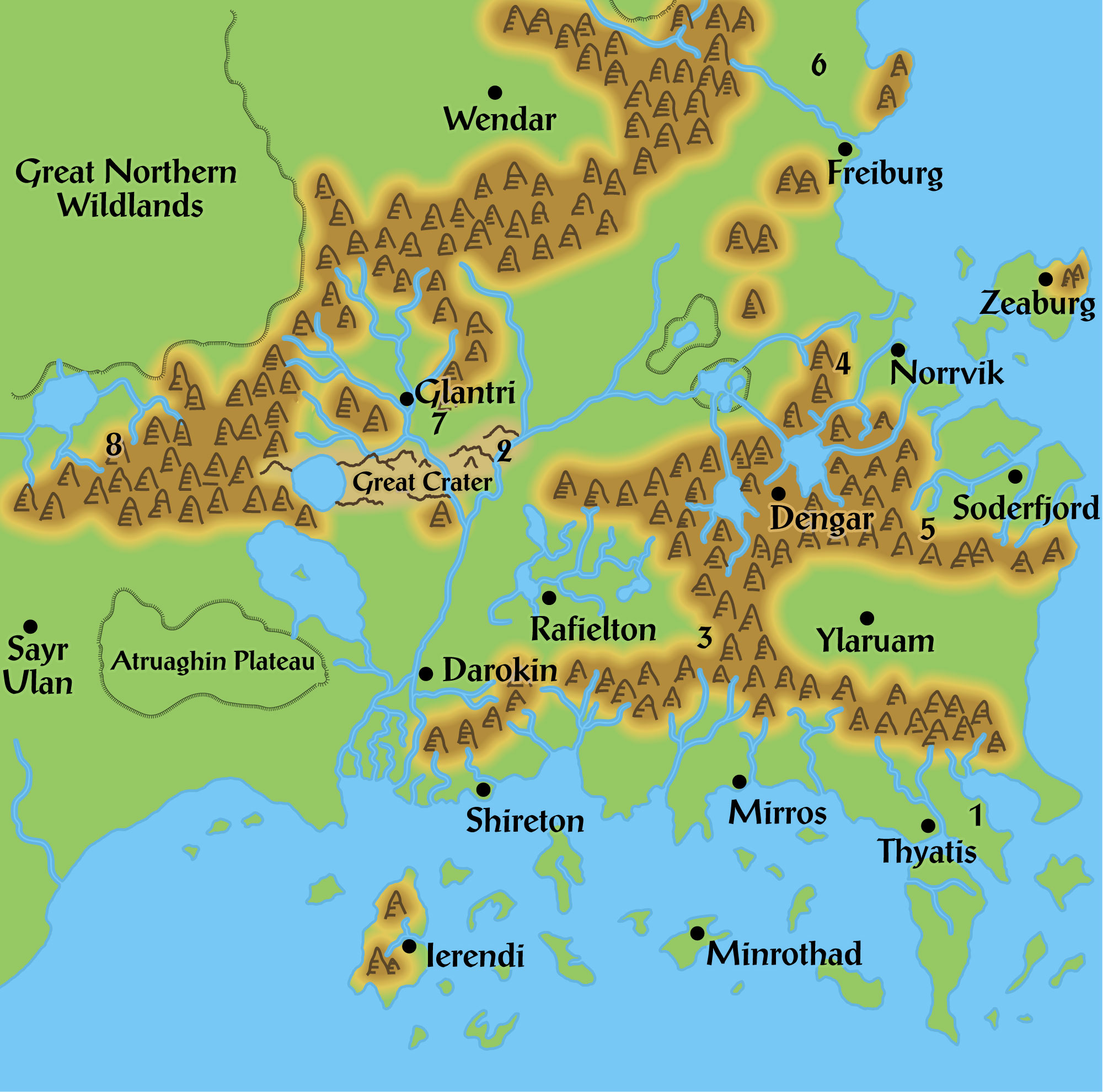 Joshuan’s Almanac Known World 1012 AC | Atlas of Mystara