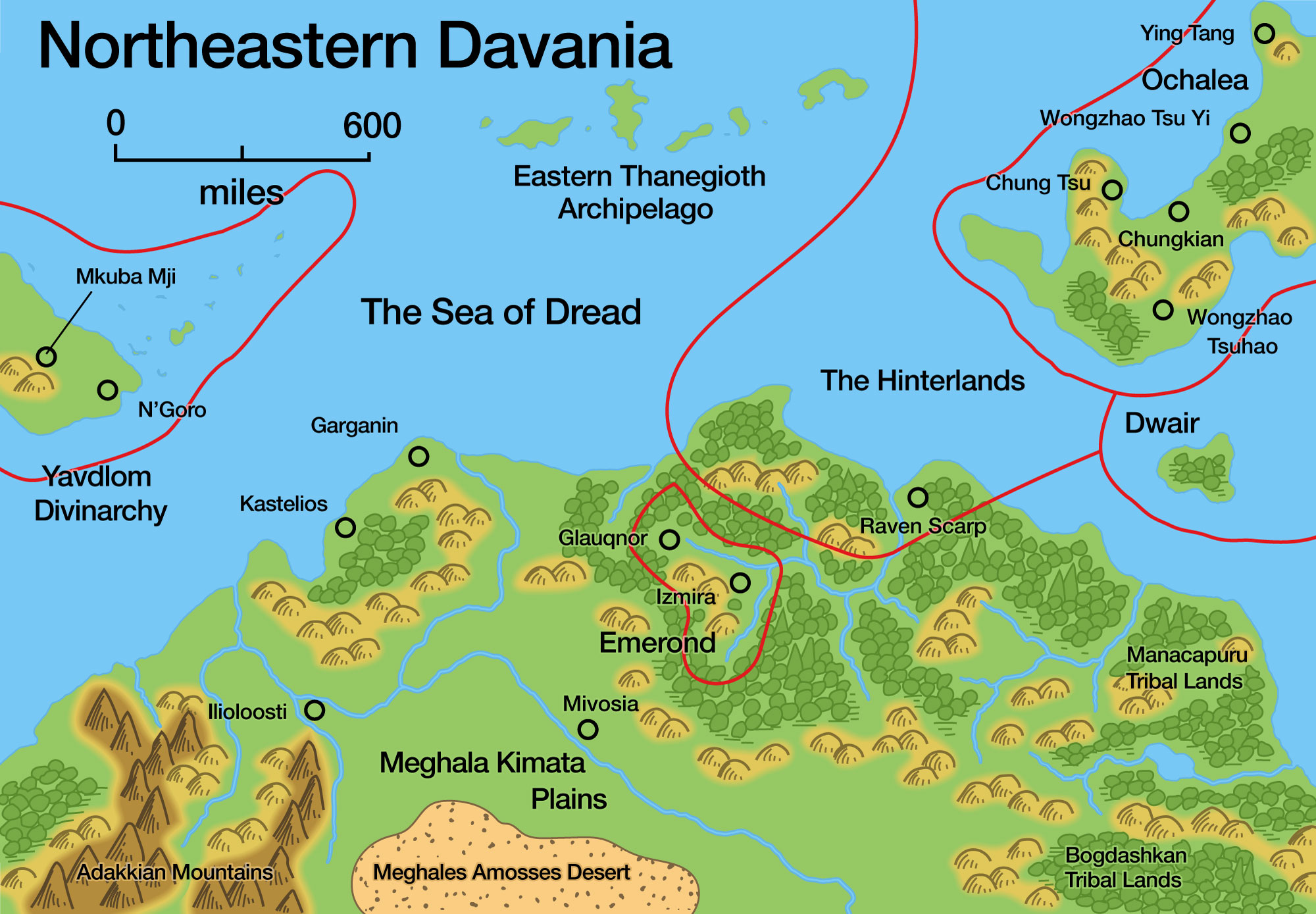 Poor Wizard’s Almanac III Northeastern Davania | Atlas of Mystara