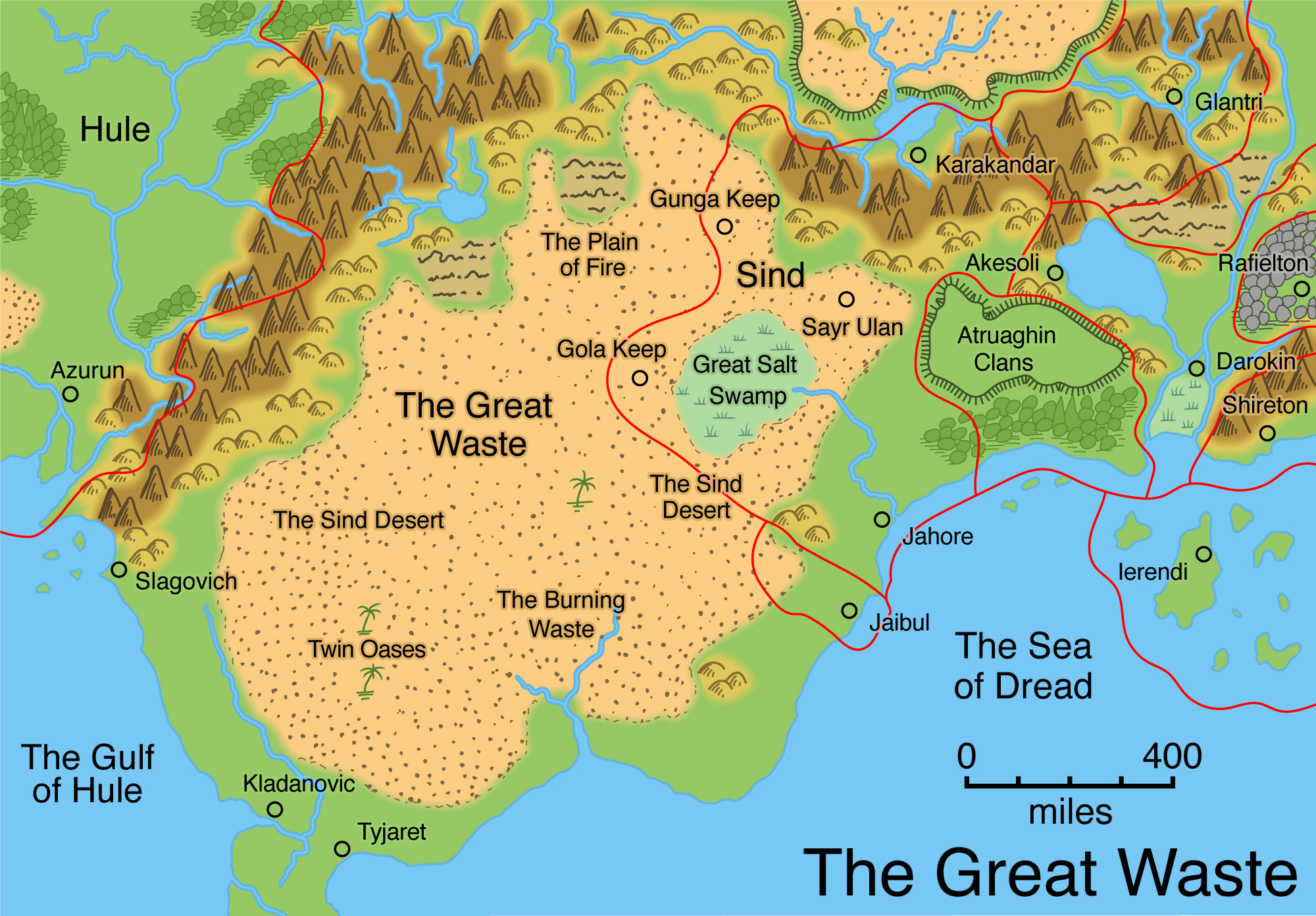 Poor Wizard’s Almanac III Great Waste | Atlas of Mystara