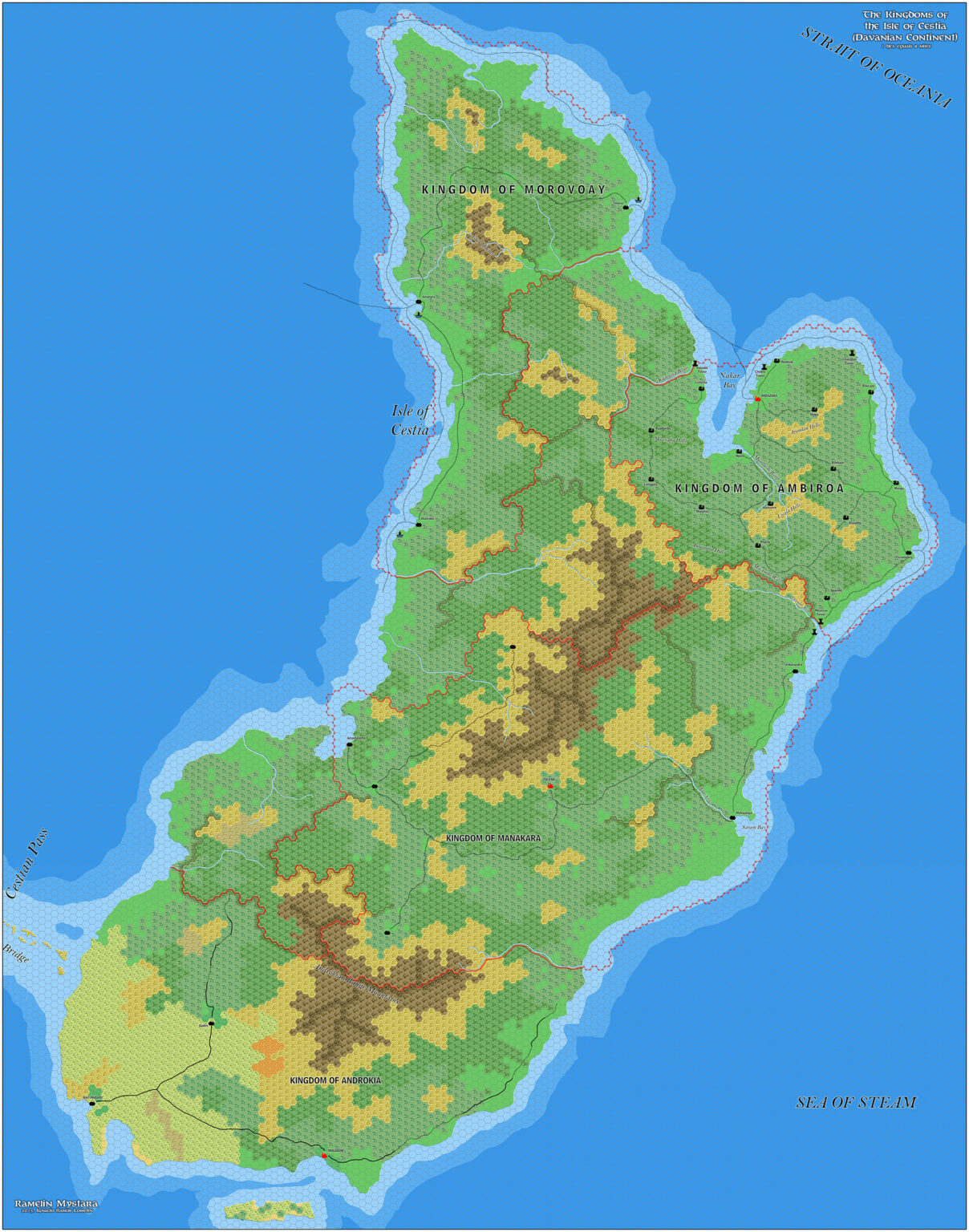Dragon 155 Cestia and Oceania | Atlas of Mystara