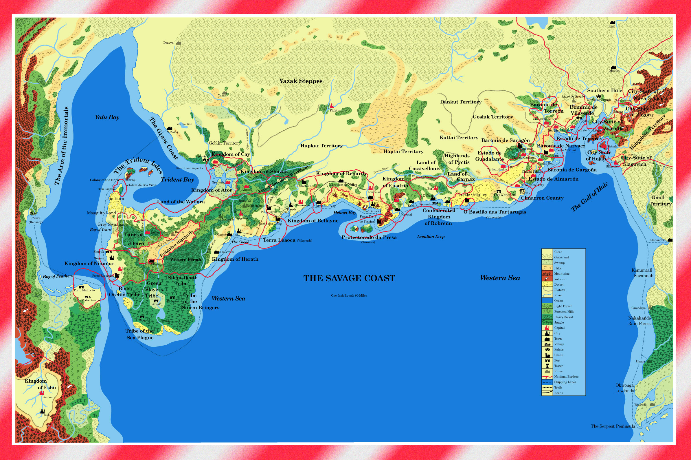 Savage Baronies Savage Coast | Atlas of Mystara